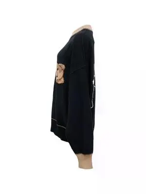 Palm Angels Bear Intarsia Crew Neck Sweater