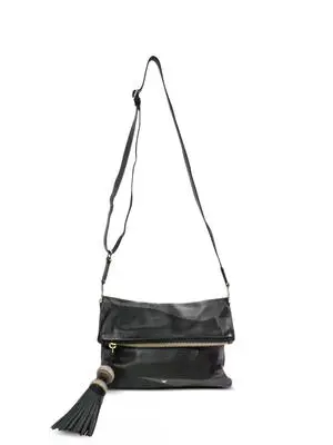 ANYA HINDMARCH Foldover Tassel Crossbody Bag