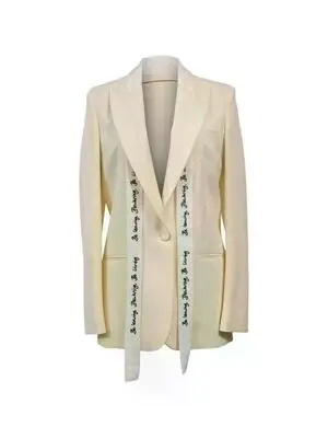 Stella McCartney Ribbon-detail Single-breasted Blazer