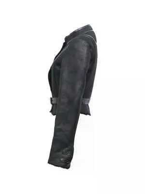 Celine Belted Mandarin Collar Jacket
