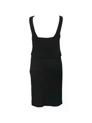 Missoni V-neck Sleeveless Mini Dress - Black