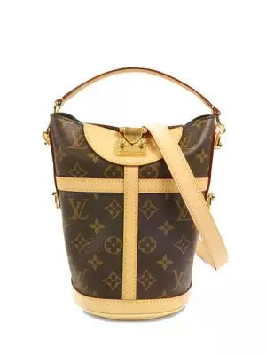 LOUIS VUITTON Monogram Canvas Duffle Bucket Bag - Brown