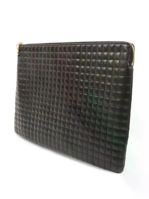 Celine Charm Quilted Calfskin Clutch Bag