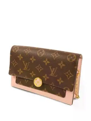 LOUIS VUITTON Flore Monogram Chain Wallet Shoulder Bag - Brown