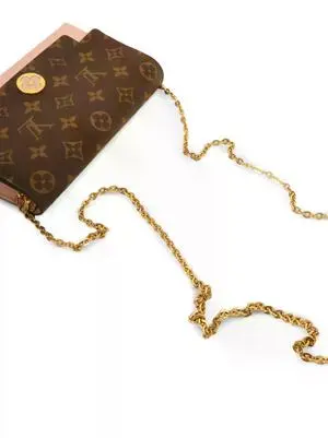 LOUIS VUITTON Flore Monogram Chain Wallet Shoulder Bag