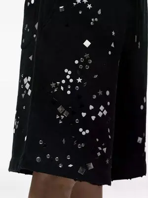Mihara Yasuhiro Embellished Cotton Shorts