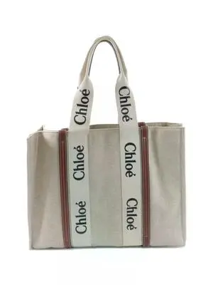 Chloé Woody Tote Bag - Neutrals