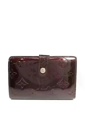 LOUIS VUITTON Portefeuille Viennois Monogram Vernis Wallet - Red