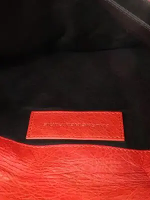 Balenciaga Motocross Giant 12 Envelope Calfskin Clutch Bag - Red