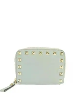Valentino Garavani Rockstud Card Case Wallet - Blue