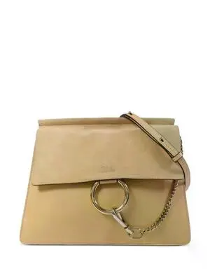 Chloé Faye Large Shoulder Bag - Neutrals
