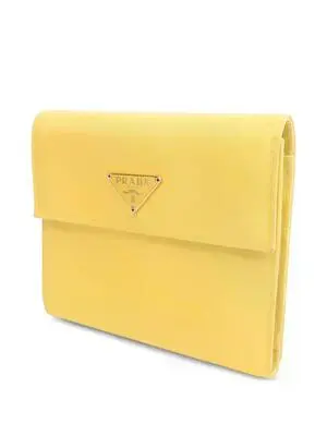 Prada Logo Plaque Wallet