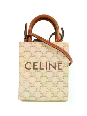 Celine Vertical Cabas Triomphe Tote Bag - Neutrals