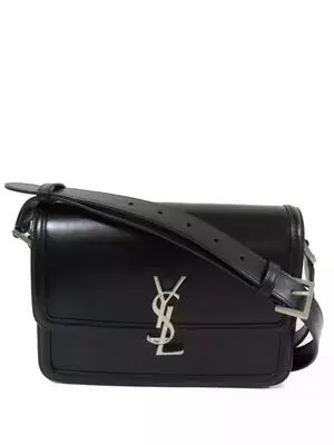 Saint Laurent Logo Leather Shoulder Bag