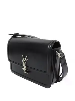 Saint Laurent Logo Leather Shoulder Bag