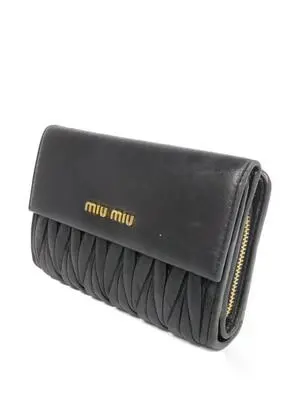 Miu Miu Matelassé Leather Wallet