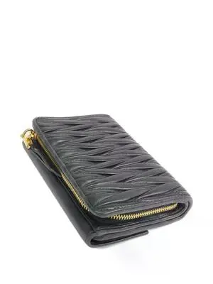 Miu Miu Matelassé Leather Wallet