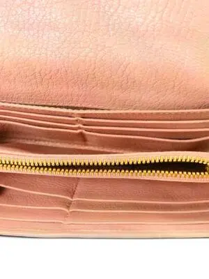 Miu Miu Logo-plaque Leather Wallet