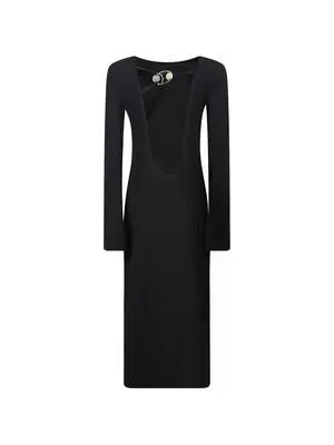 HAMOULET Larissa Embellished Open-back Dress - Black