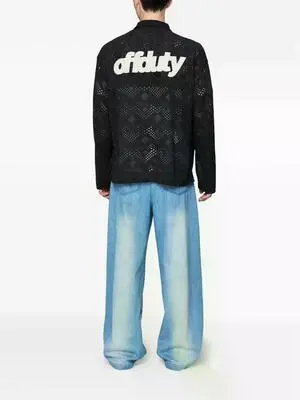 OFF DUTY Nauru Perforated Logo-patch Shirt
