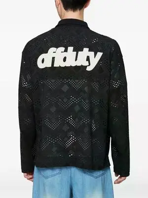 OFF DUTY Nauru Perforated Logo-patch Shirt