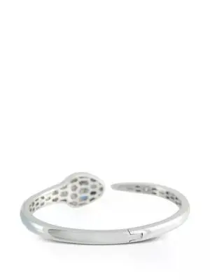 BVLGARI Serpenti Seduttori Diamond And Sapphire Bracelet In 18k White Gold - Silver