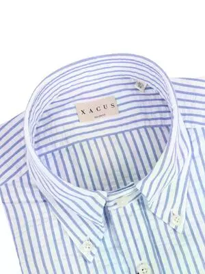 XACUS Striped Seersucker Shirt