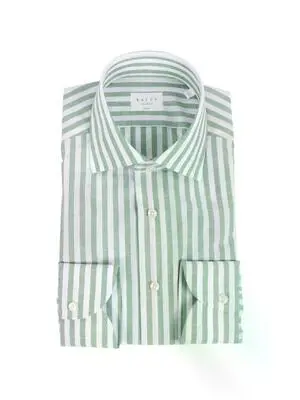 XACUS Travel Shirt Stripe-print Shirt - Green