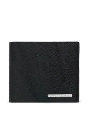 Armani Exchange Logo-plaque Bi-fold Wallet - Black