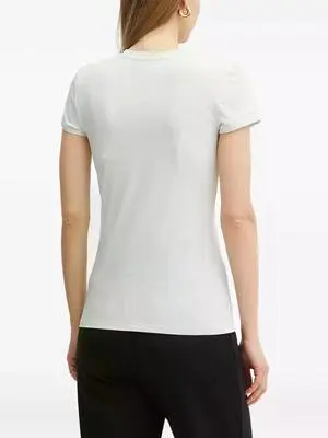 Armani Exchange V-neck Logo Patch T-shirt