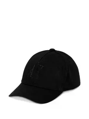 Armani Exchange Logo Detail Baseball Cap - Black