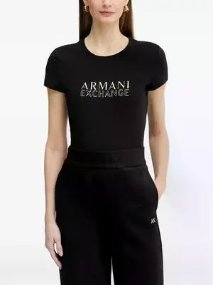 Armani Exchange Logo Lettering T-shirt - Black