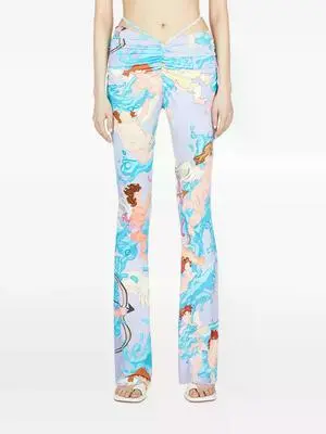 MARCO RAMBALDI Graphic Print Trousers