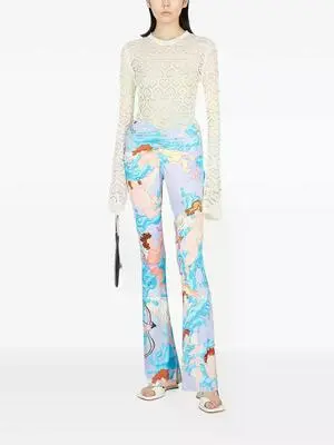 MARCO RAMBALDI Graphic Print Trousers