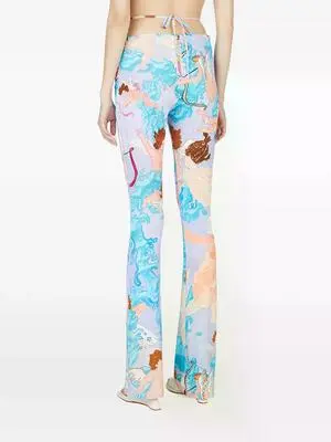 MARCO RAMBALDI Graphic Print Trousers