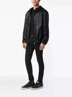 Philipp Plein Eco-leather Windbreaker