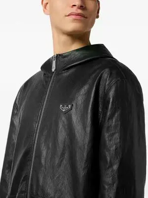 Philipp Plein Eco-leather Windbreaker
