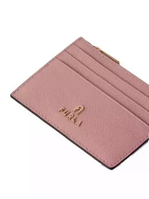 Furla S Camelia Textured-leather Card Holder - Pink