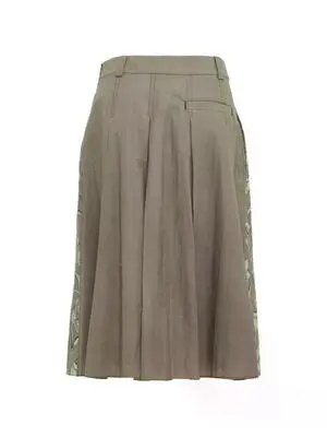 3.1 Phillip Lim Floral Print Pleated Midi Skirt
