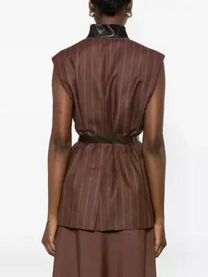 Brunello Cucinelli Sleeveless Leather Vest