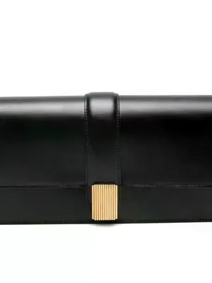 Khaite Blake Leather Clutch Bag - Black