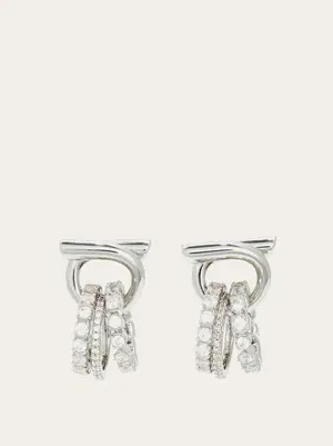 Ferragamo Pave Earrings