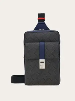 FERRAGAMO Single-strap Backpack With Hug Buckle Closure - Blue