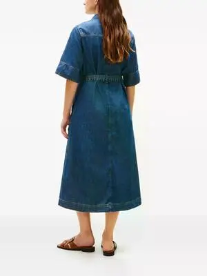 Tommy Hilfiger Belted Button-down Midi Dress