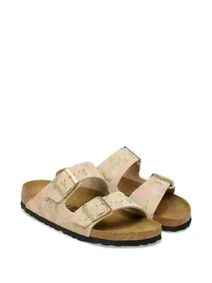 BIRKENSTOCK Arizona Floral Print Sandals - Neutrals