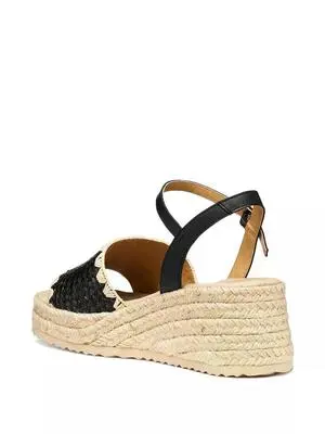 Geox Alemeria Woven Buckled Espadrilles