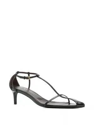 Khaite Bella T-bar Heeled Sandals