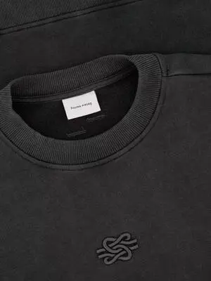Filling Pieces Logo Embroidered Crew Neck Sweater