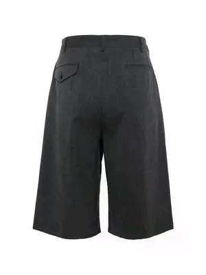 Comme Des Garçons Pleated Wide-leg Shorts