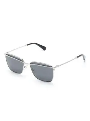 SWAROVSKI Crystal-embellished Rectangle-frame Sunglasses